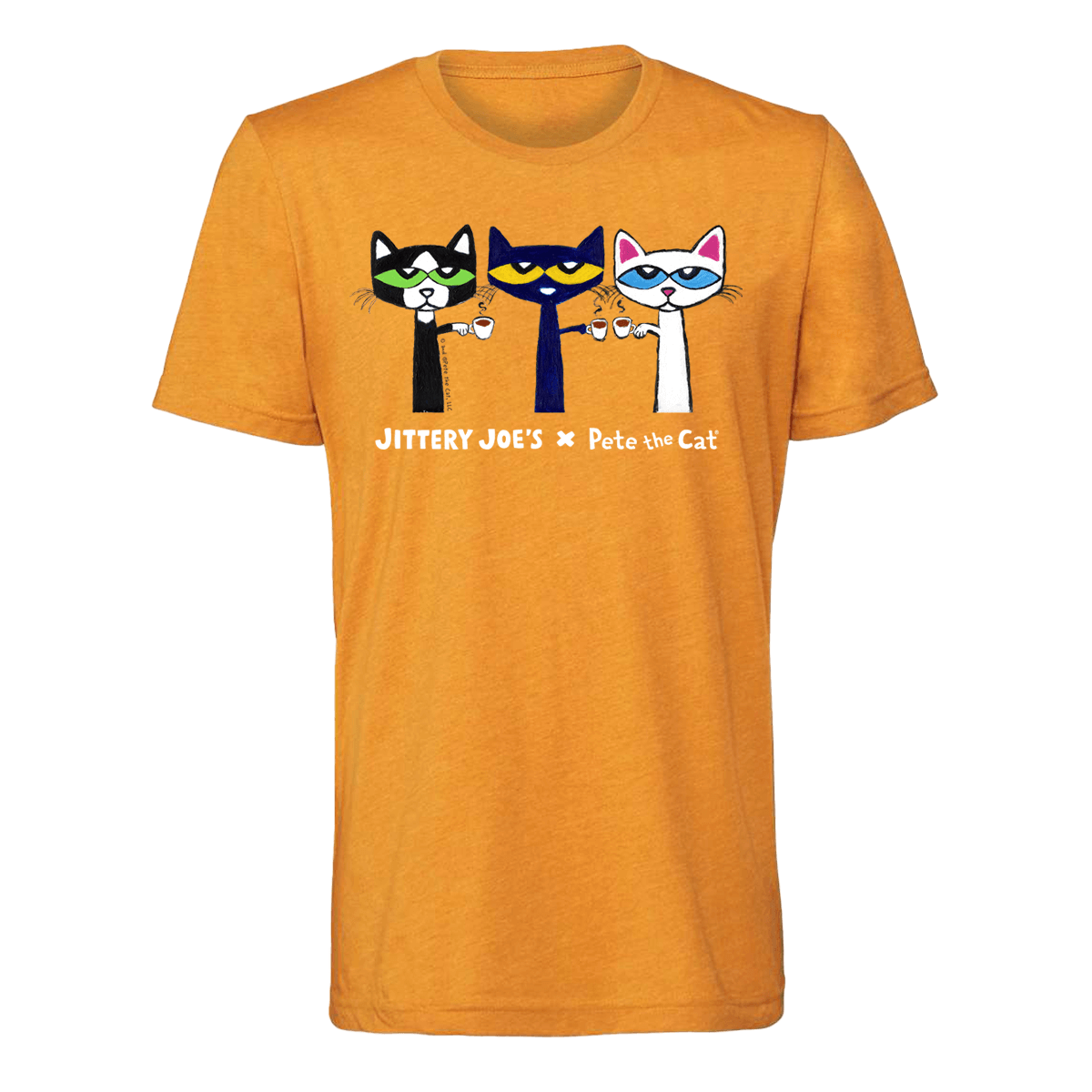 Jittery Joe's & Pete the Cat T-shirt - Jittery Joe's Coffee
